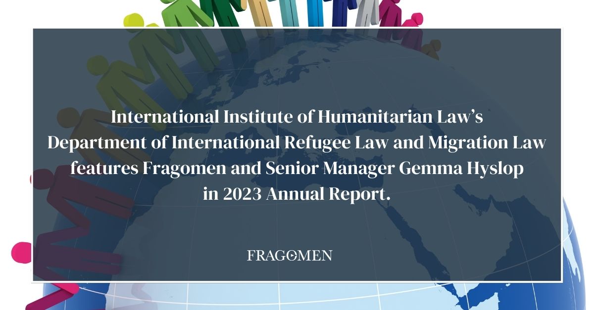 Fragomen Featured in IIHL Department of International Refugee Law and ...
