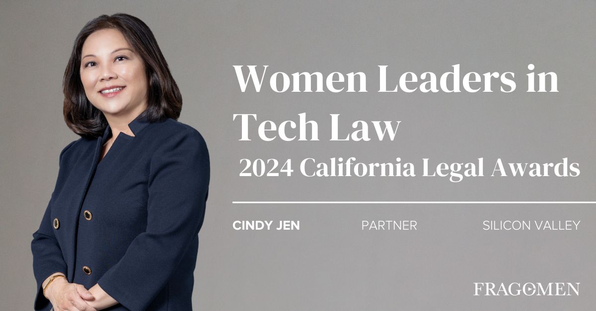 Cindy Jen Recognized as a Woman Leader in Tech Law in The Recorder's ...