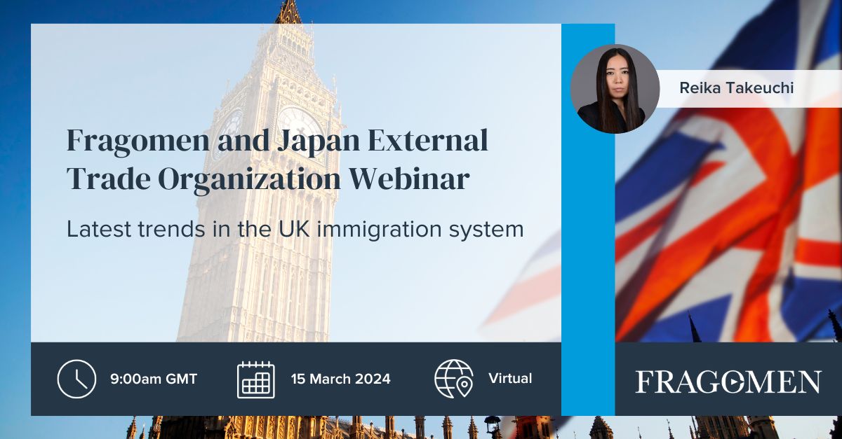 Fragomen and Japan External Trade Organization Webinar: Latest trends ...