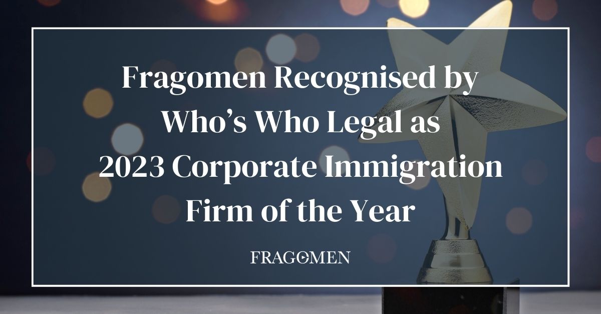 Fragomen Recognised by Who’s Who Legal as 2023 Corporate Immigration ...