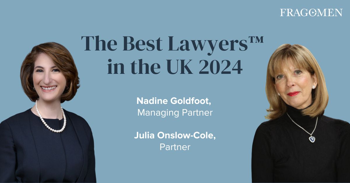 The Best Lawyers™ in the UK 2024 Recognises Nadine Goldfoot and Julia ...