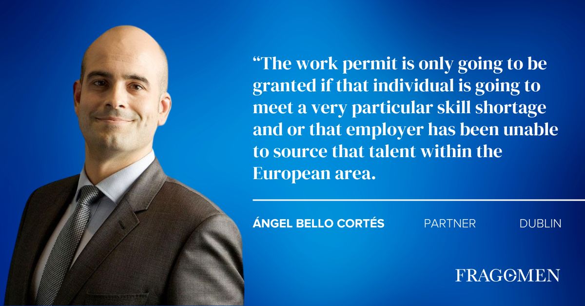 RTÉ News - Interview with Partner Ángel Bello Cortés | Fragomen, Del ...