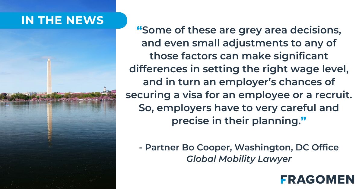 Global Mobility Lawyer: Wage-Weighted H-1Bs Will End “Level Playing ...