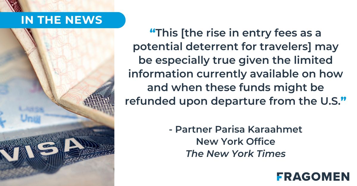 The New York Times: Hoping to Visit the U.S.? It Might Cost You an ...