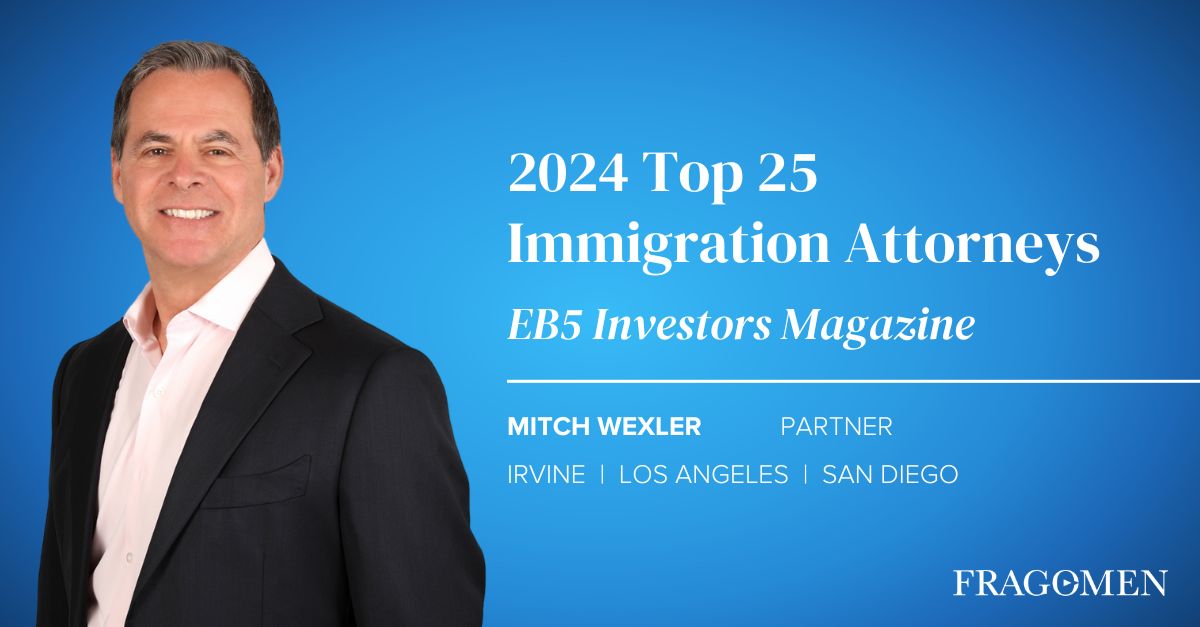 Partner Mitch Wexler Recognized in EB5 Investors Magazine’s 2024 Top 25 ...