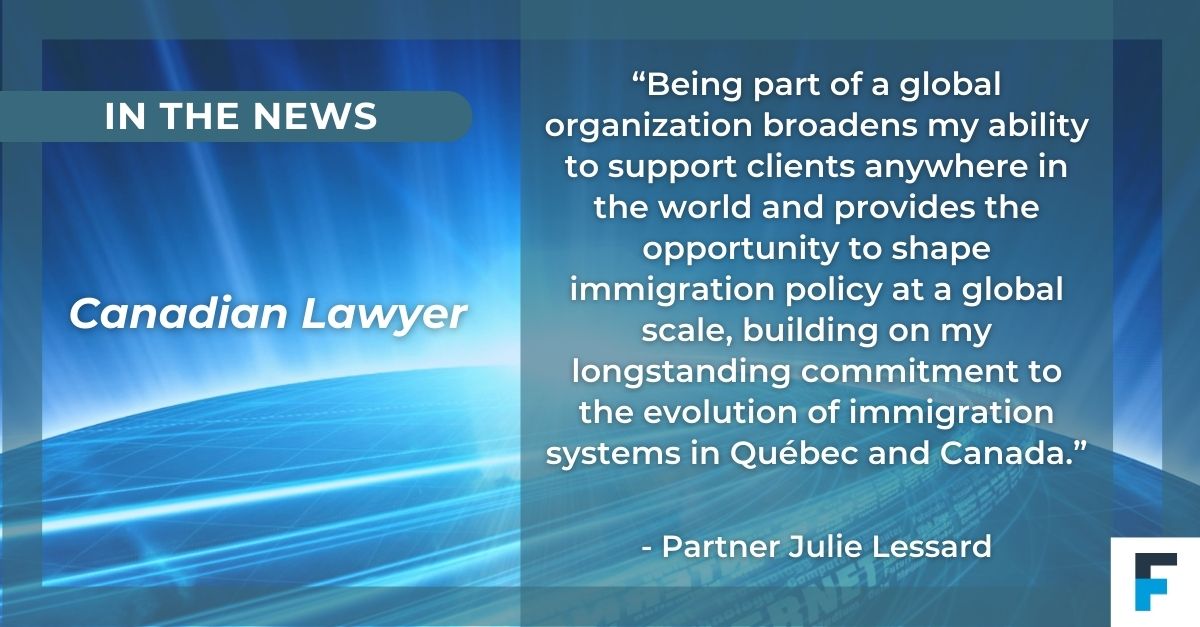 Canadian Lawyer Magazine: Fragomen, Immigration Firm, Adds Julie ...