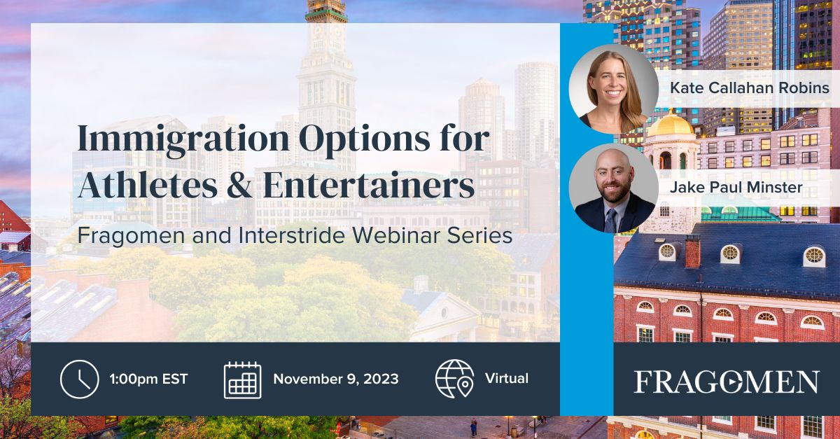 Fragomen and Interstride Webinar Series: Immigration Options for ...