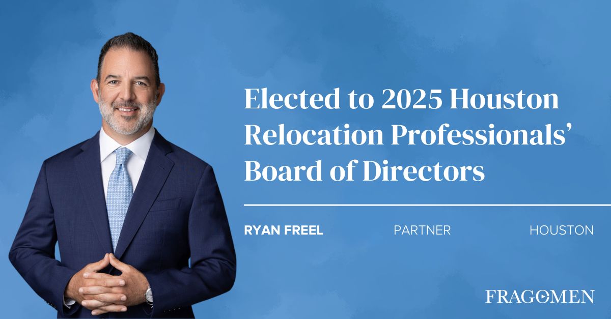 Partner Ryan Freel Elected to 2025 Houston Relocation Professionals ...