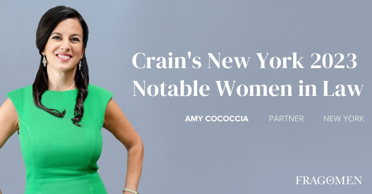 Amy Cococcia Named to Crain's New York 2023 Notable Women in Law ...