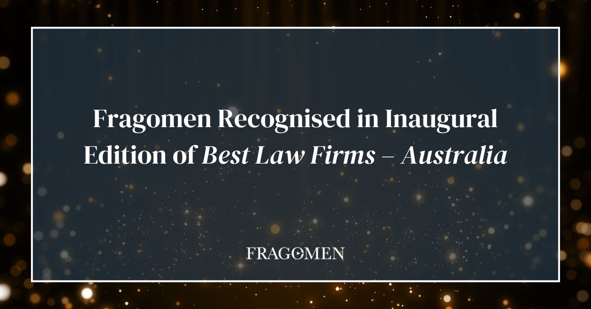 Fragomen Recognised in Inaugural Edition of Best Law Firms – Australia ...