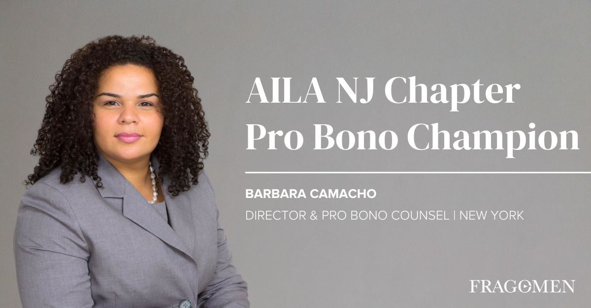 Director & Pro Bono Counsel Barbara Camacho Receives AILA NJ Chapter ...