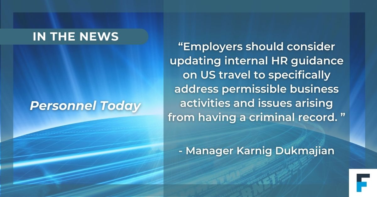 Personnel Today: Can Staff Visit the USA If They Have a Criminal Record ...